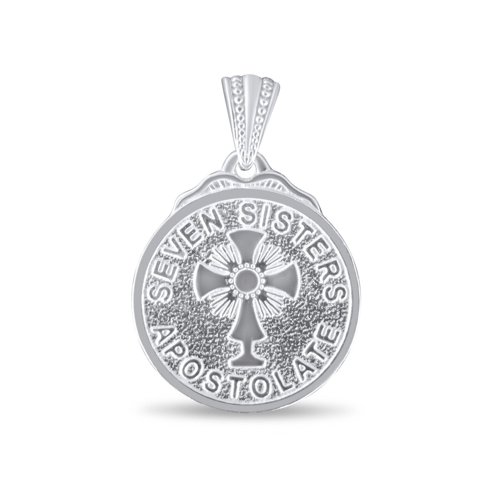 Seven Sisters Pendant, Sterling Silver, 18mm or .7" (Without diamond c
